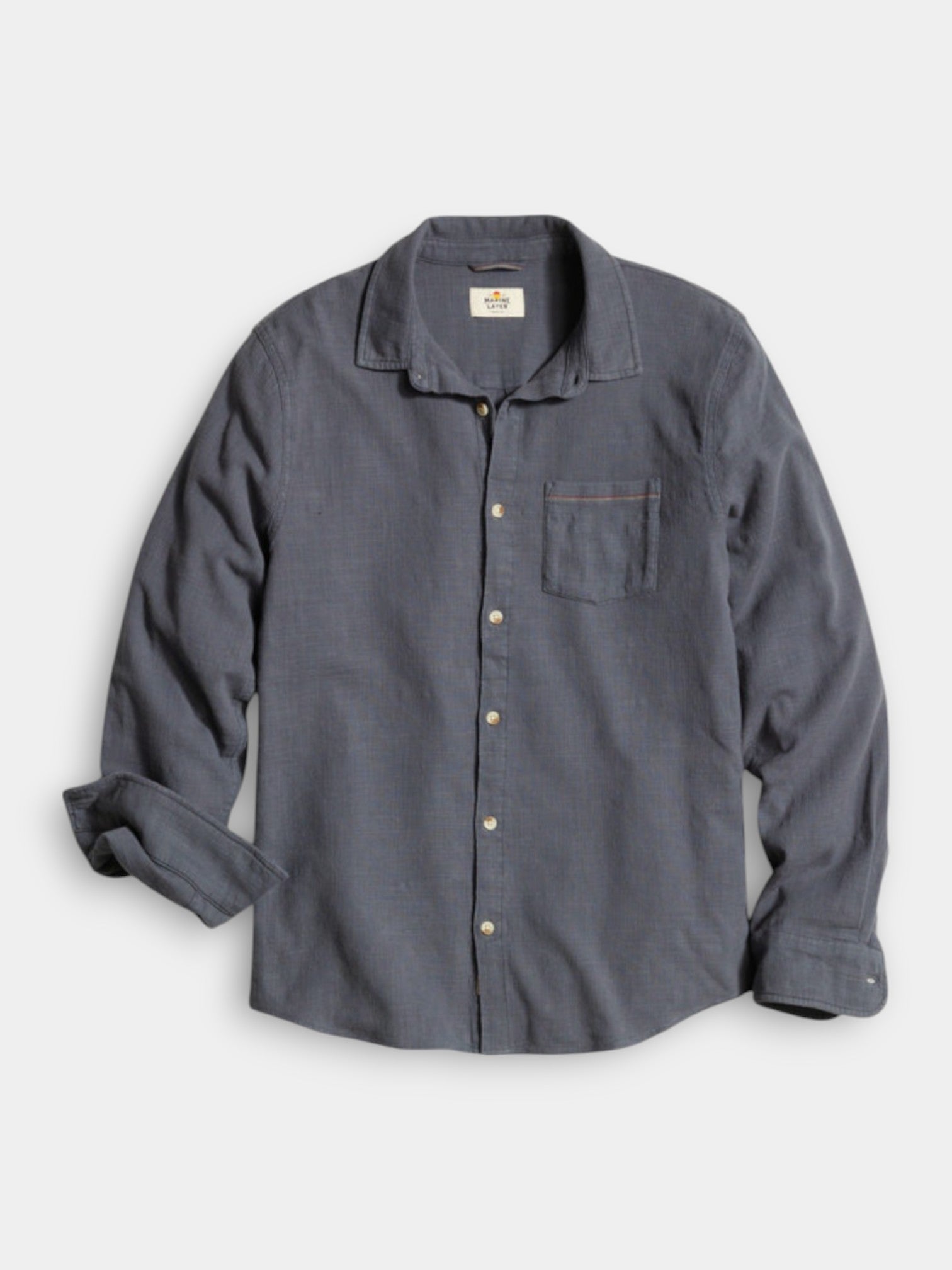 Marine Layer Classic Stretch Selvage Shirt - India ink – John Hyatt ...