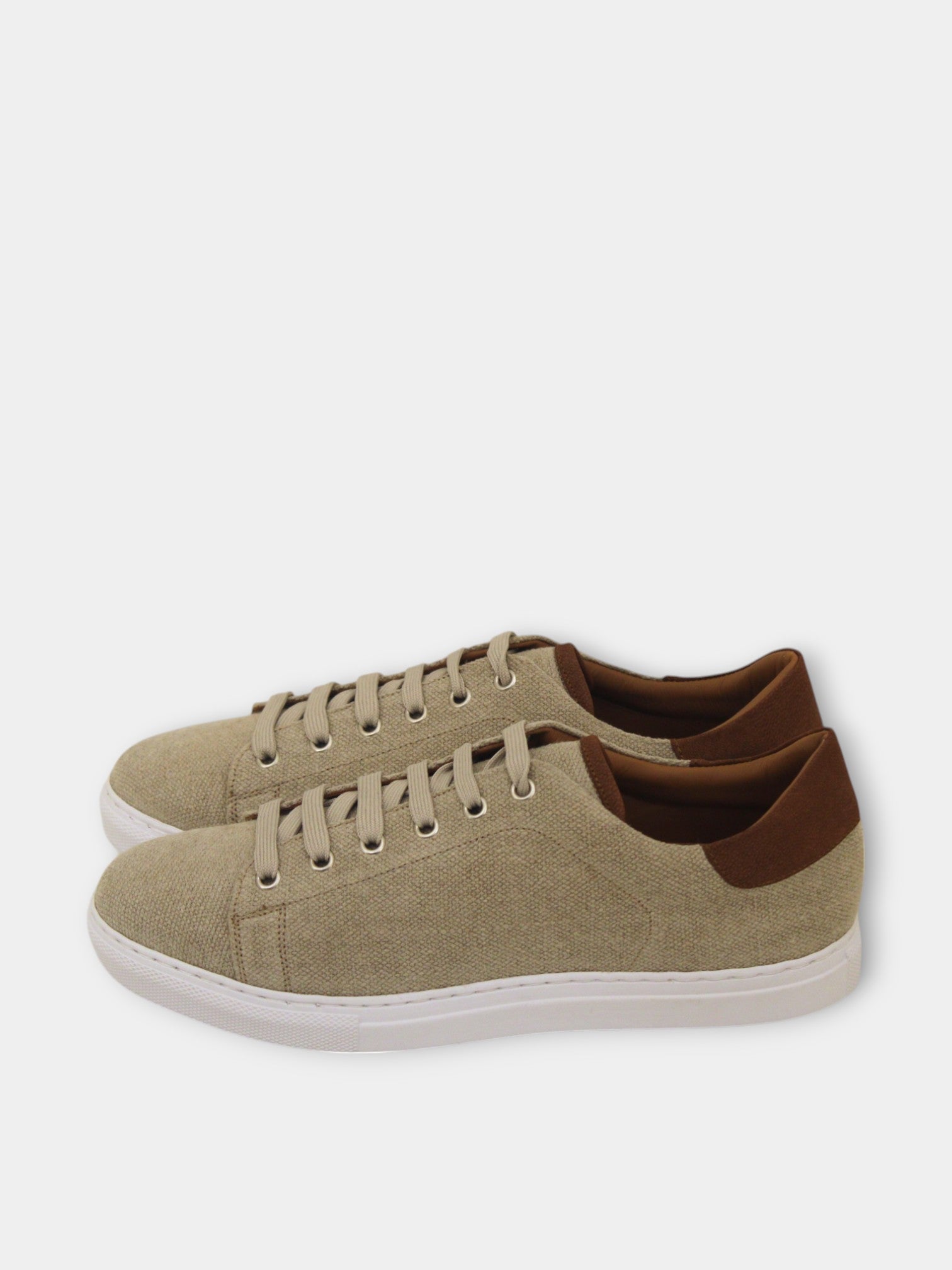 John Hyatt Linen Sneaker - Stone – John Hyatt Clothing