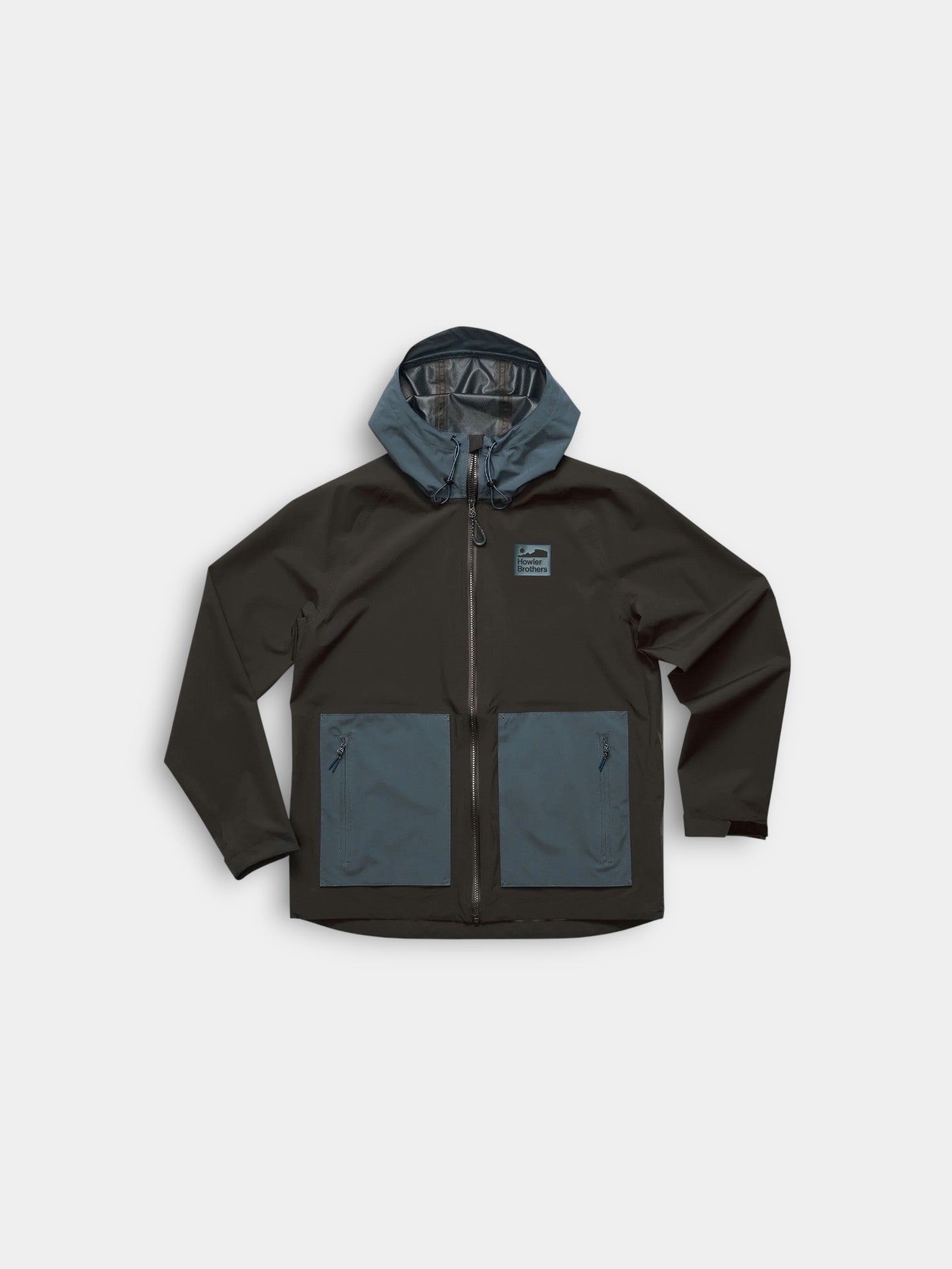 Howler Bros. Storm Splitter Rain Shell - Antique Black / Dark Slate ...