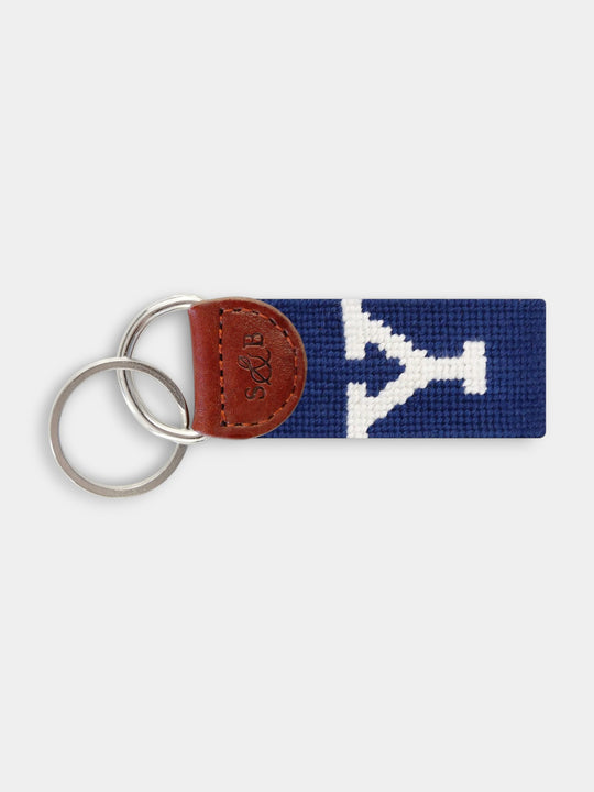 Smathers & Branson Yale University Needlepoint Key Fob (Navy) – John ...