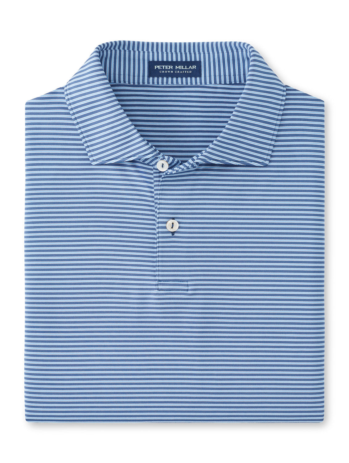 Peter Millar Ambrose Performance Jersey Polo - Ocean Blue – John Hyatt ...